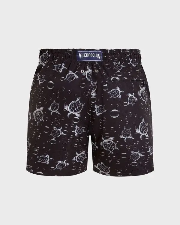 Vilebrequin Microperforated Ultralight Packable Swim Trunks - Black
