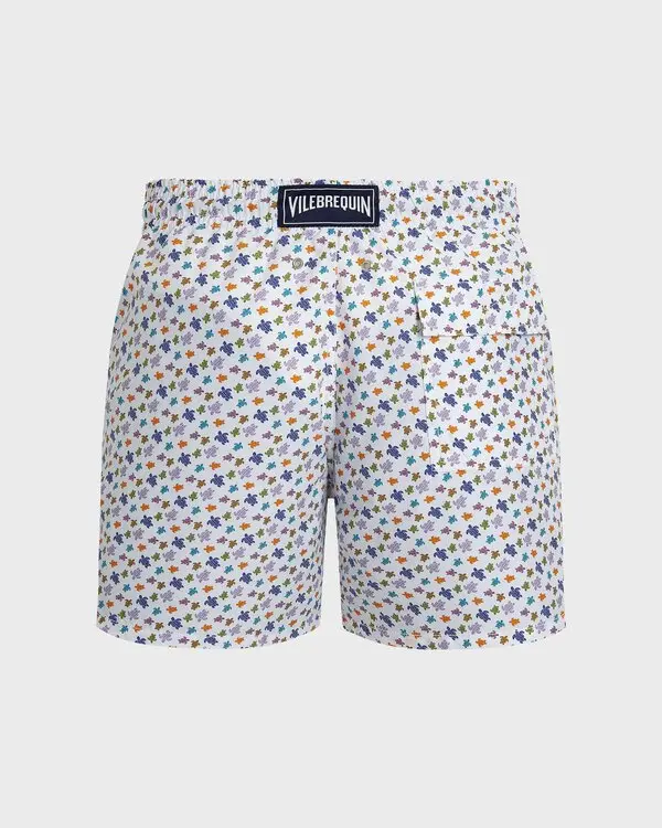 Vilebrequin Micro Ronde Des Tortues Moorea Swim Trunks - White