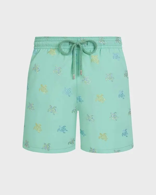 Vilebrequin Embroidered Swim Trunks - Green