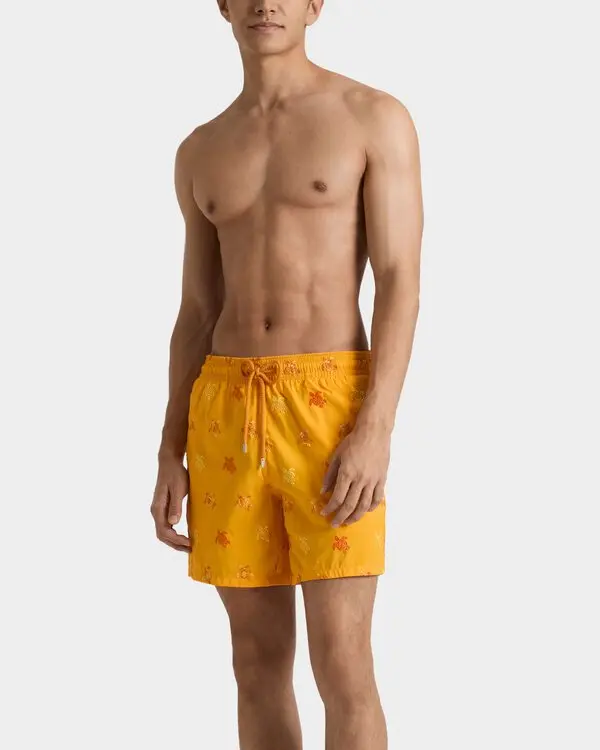 Vilebrequin Embroidered Swim Trunks - Orange