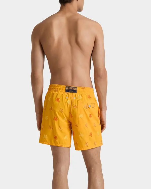 Vilebrequin Embroidered Swim Trunks - Orange