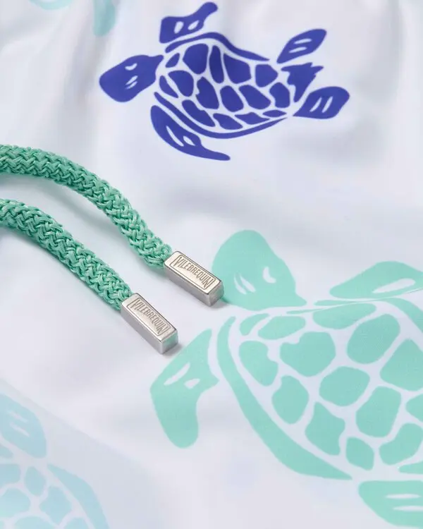 Vilebrequin Swim Trunks Tortues Multicolores Moorea - White