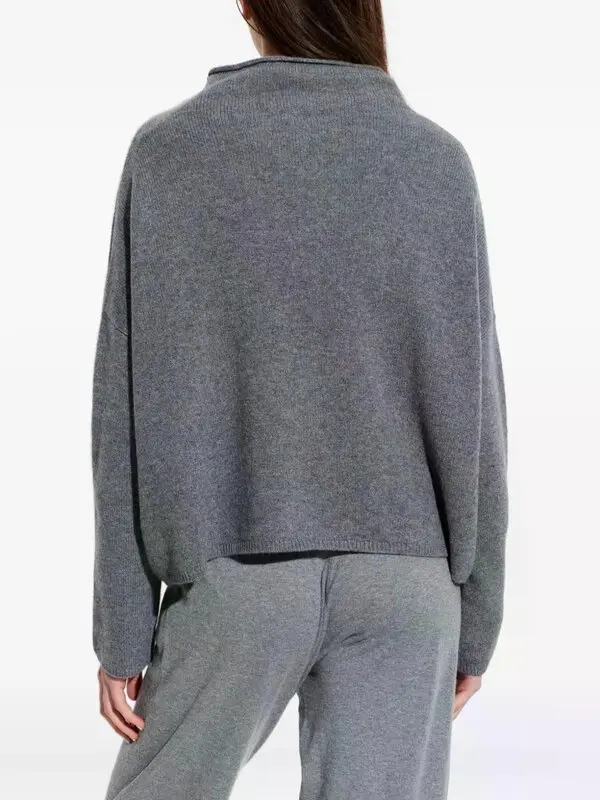 LISA YANG Sandy Roll Neck Sweater - Grey