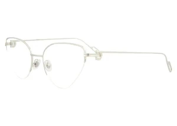 CARTIER Cat Eye Eyeglasses - Silver/transparent (ct0157o