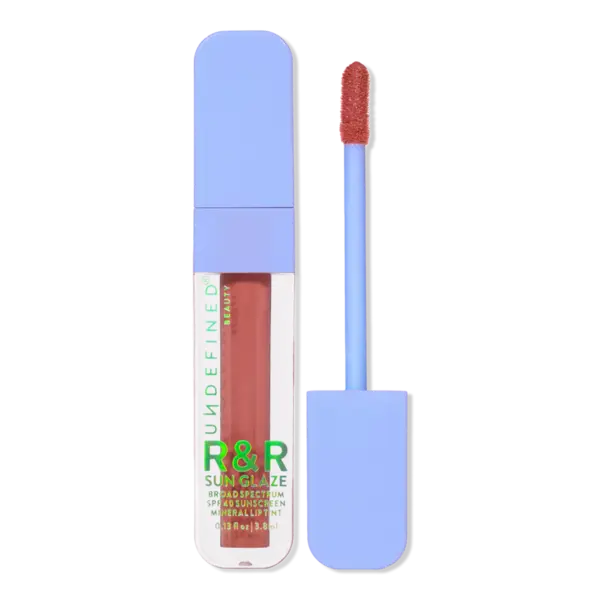 UNDEFINED BEAUTY R&r Sun Glaze Mineral Spf 40 Lip Tint - Unbothered Nude