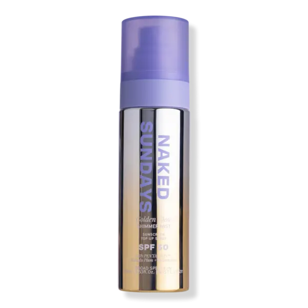 NAKED SUNDAYS Spf50 Golden Glow Glitter Sunscreen Spray - One-color