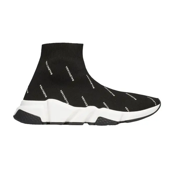 Balenciaga Speed Trainer Mid 'all Over Logo