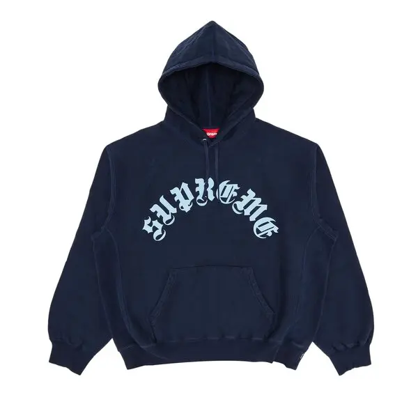 Supreme Printed Arc Hooded Sweatshirt - Blue