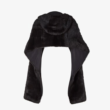 Fendi Mink And Silk Crêpe De Chine Scarf