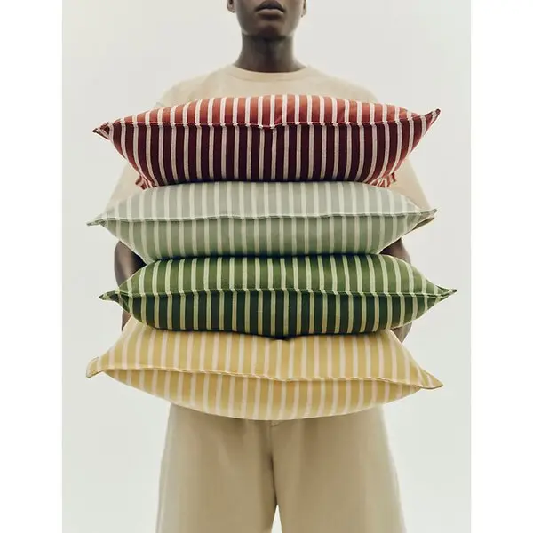 HAY Terrazza Striped Woven Cushion
