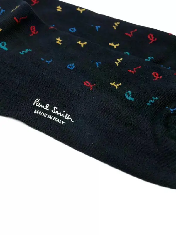 Paul Smith Logo-print Socks - Blue