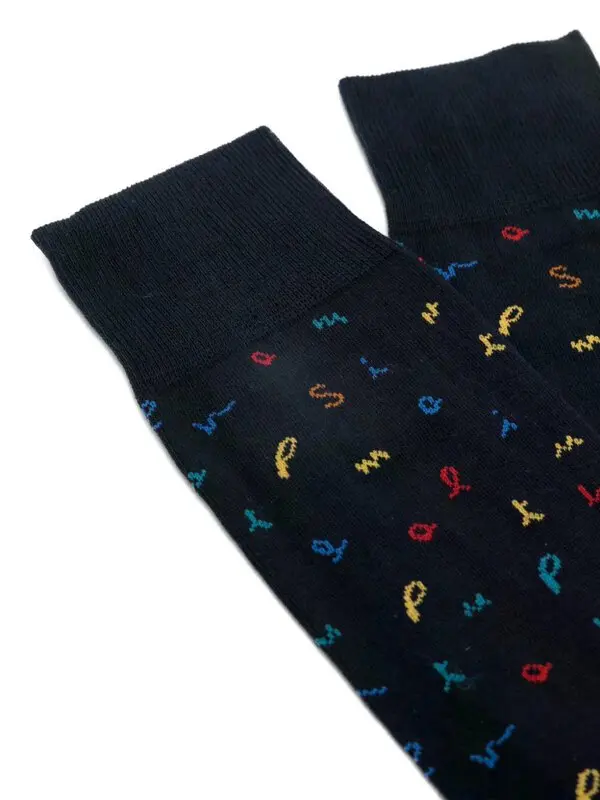 Paul Smith Logo-print Socks - Blue