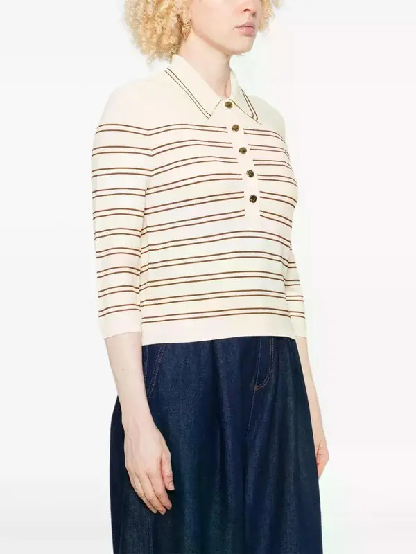 Zimmermann Striped Polo Top