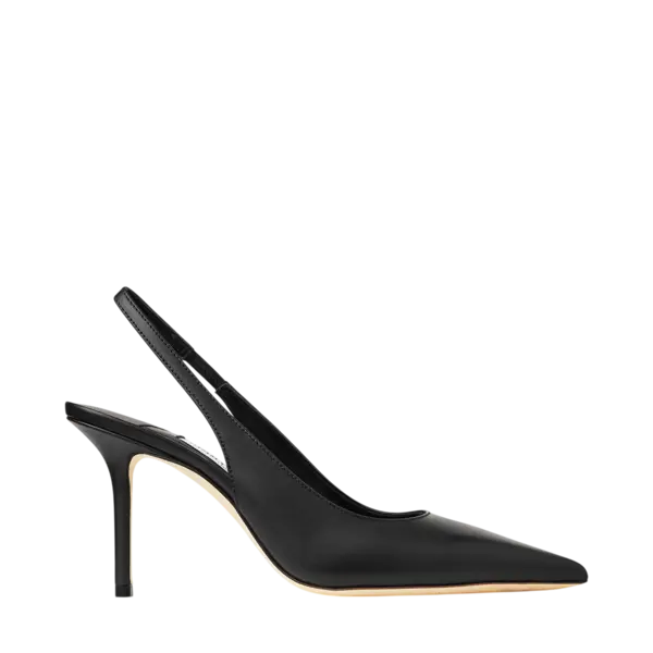 JIMMY CHOO Love Sling 85 Calf Leather Slingbacks - Black