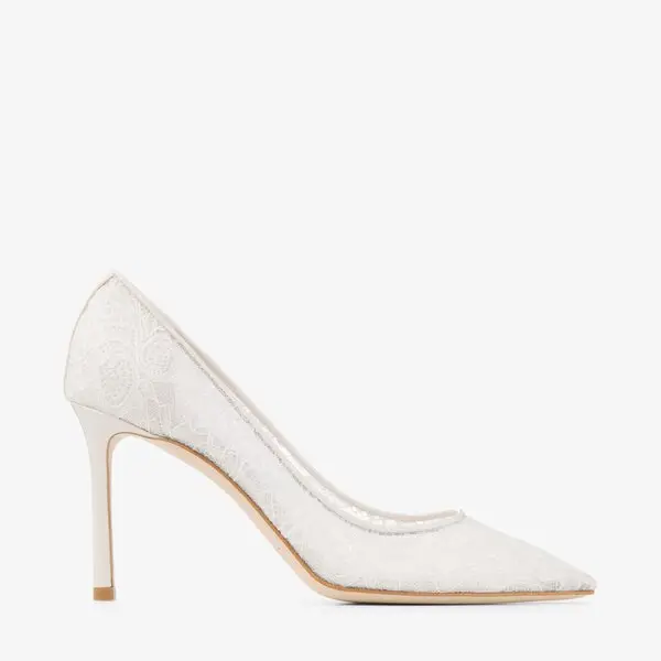 JIMMY CHOO Romy 85 Lace Pumps - Neutral