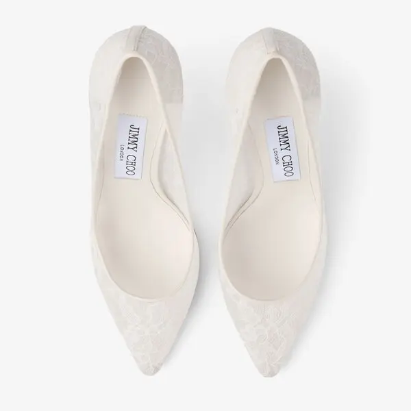 JIMMY CHOO Romy 85 Lace Pumps - Neutral