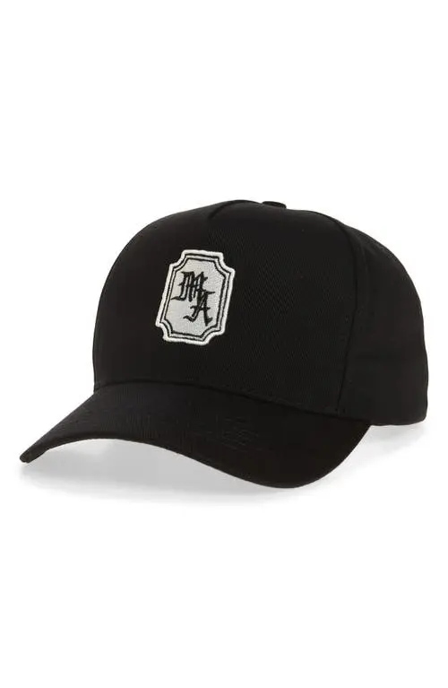 Amiri Cotton Baseball Cap - Black
