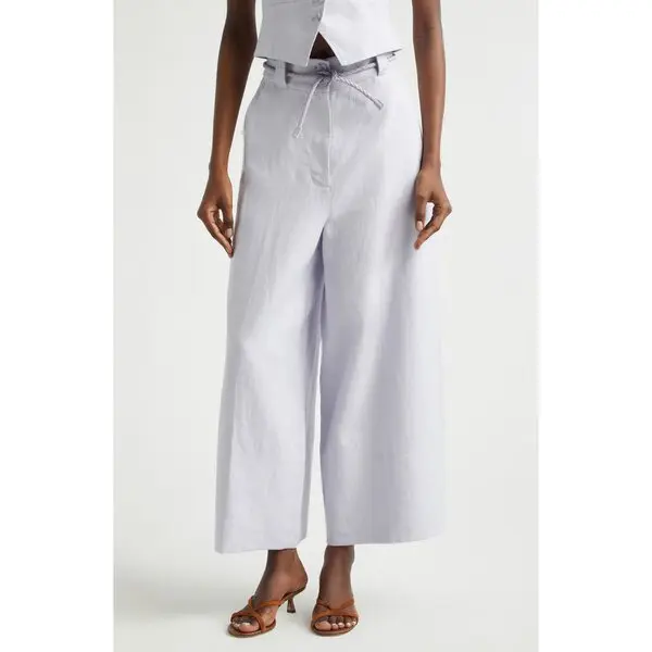 Zimmermann Kindred Spirit Luna Linen Culottes - Lilac