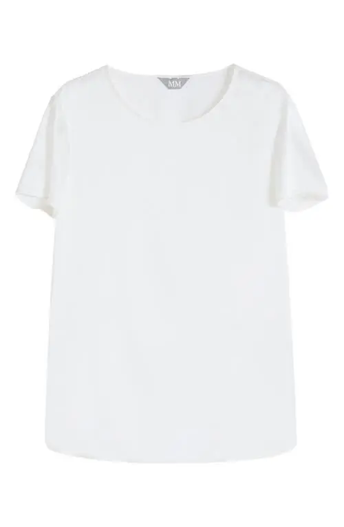 MM BY MAX MARA Cortana Stretch Silk Top - White
