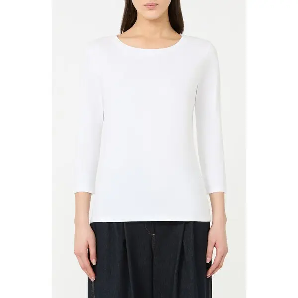 MM BY MAX MARA Obliqua Stretch Cotton Top
