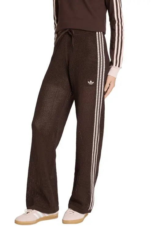 ADIDAS ORIGINALS Firebird Open Knit Track Pants - Aurora Coffee