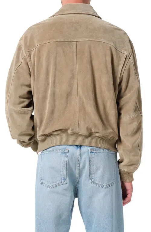 AGOLDE Emil Suede Bomber Jacket