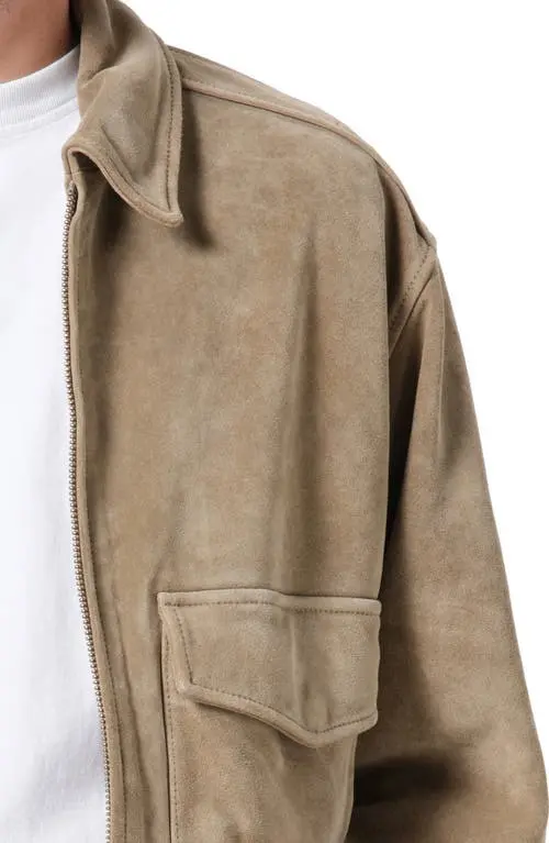 AGOLDE Emil Suede Bomber Jacket