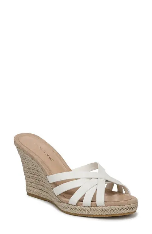Veronica Beard Phylina Wedge Sandal - Coconut