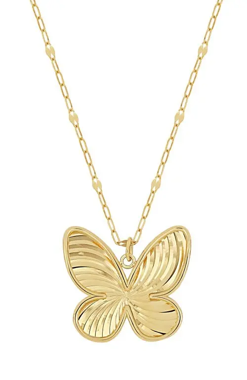Bony Levy 14k Gold Butterfly Pendant Necklace - 14ky