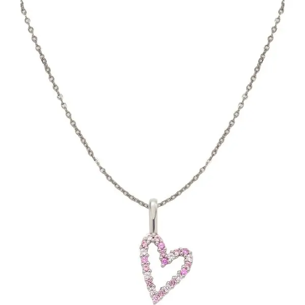 MADE BY MARY Heart Charm Pendant Necklace - Silver
