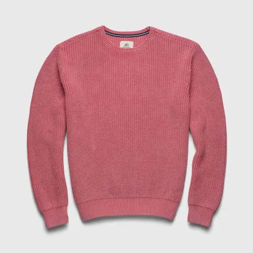 SURFSIDE SUPPLY CO. Eddie Knit Crewneck Sweater - Mineral Red