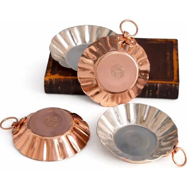 COPPERMILL KITCHEN Cmk French Inspired Tartlet Mouldsset Of 4 - Copper