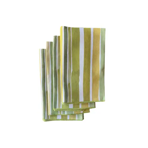 GOLDIE HOME Lagos Stripe Napkin Set Of 4 - Green