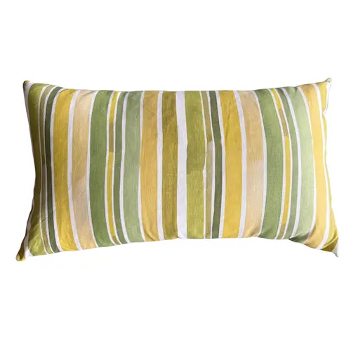 GOLDIE HOME Lagos Stripe Lumbar Pillow - Green