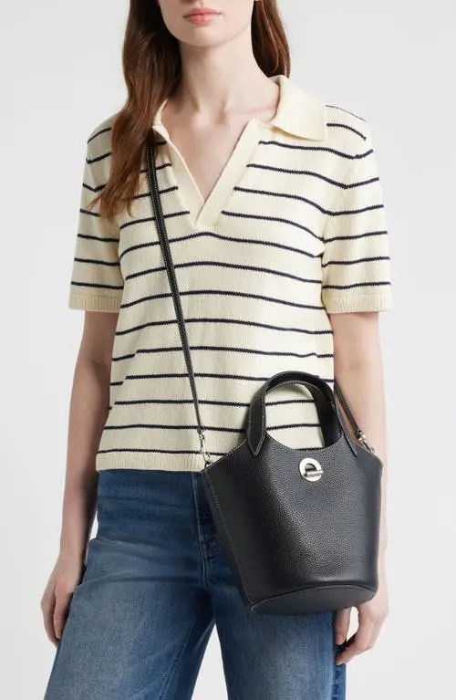 Veronica Beard Anchor Bucket Crossbody Bag - Black