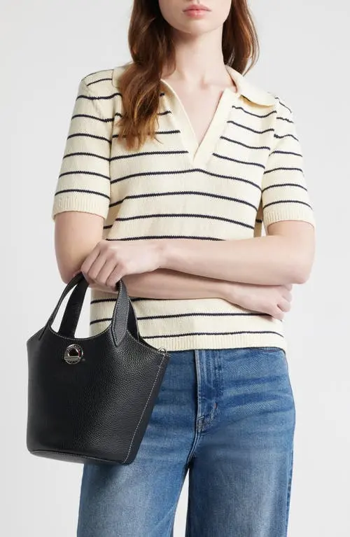 Veronica Beard Anchor Bucket Crossbody Bag - Black