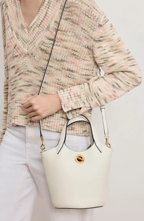 Veronica Beard Anchor Bucket Crossbody Bag - Off White
