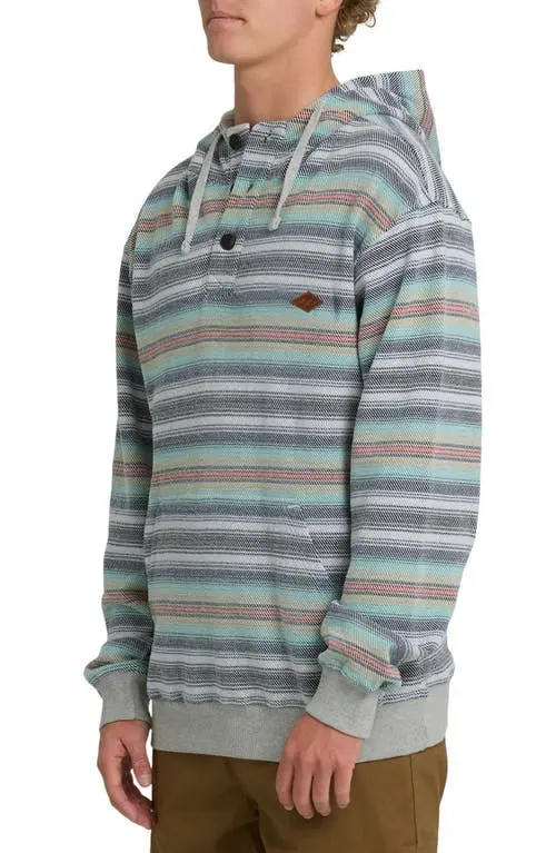 BILLABONG Striped Cotton Twill Hoodie