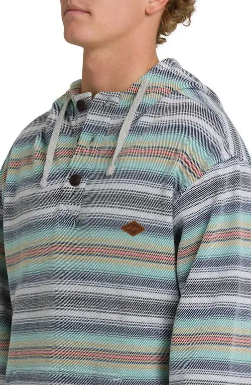BILLABONG Striped Cotton Twill Hoodie