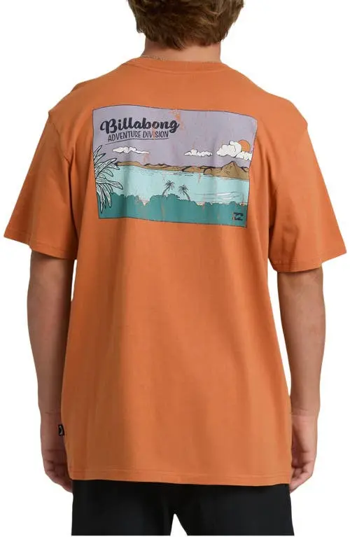 BILLABONG Post Cards A/div Graphic T-shirt - Dusty Orange