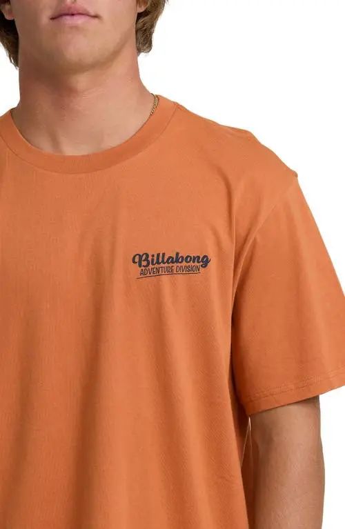 BILLABONG Post Cards A/div Graphic T-shirt - Dusty Orange