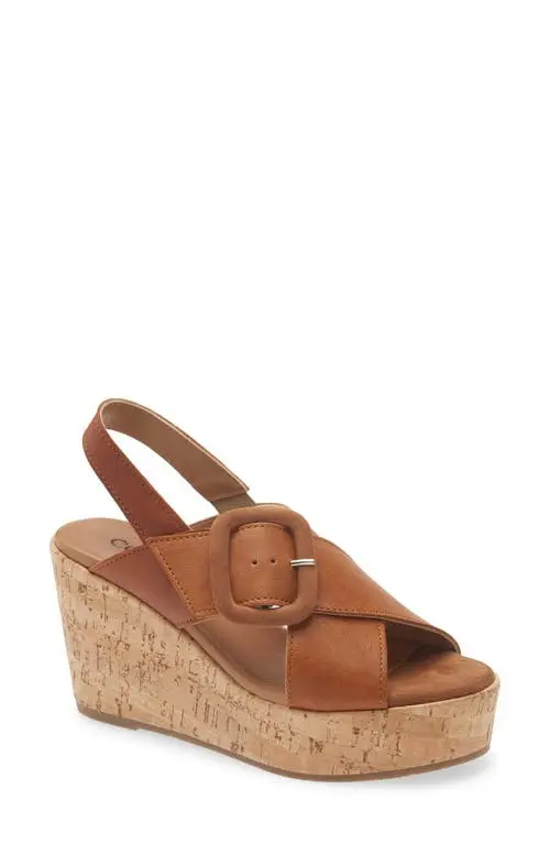 Cordani Dustin Slingback Wedge Sandal - Cuoio Leather
