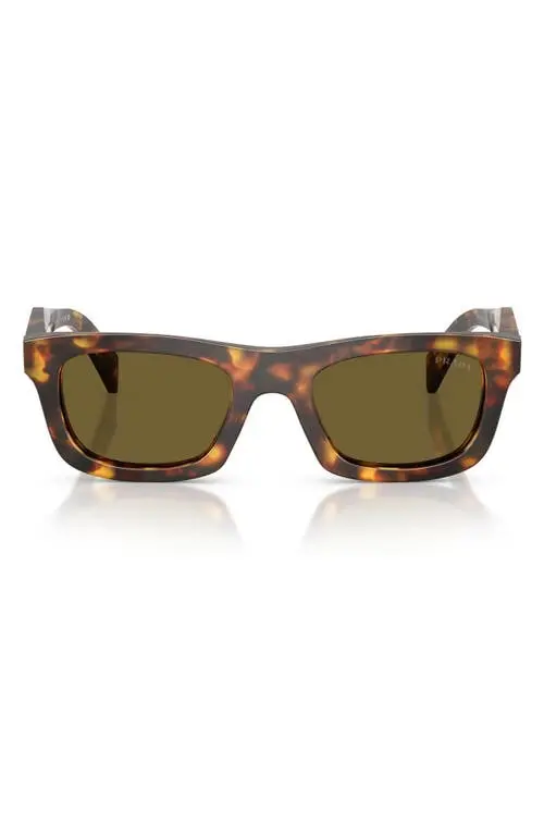 Prada 50mm Pillow Sunglasses - Honey Tortoise/dark Brown