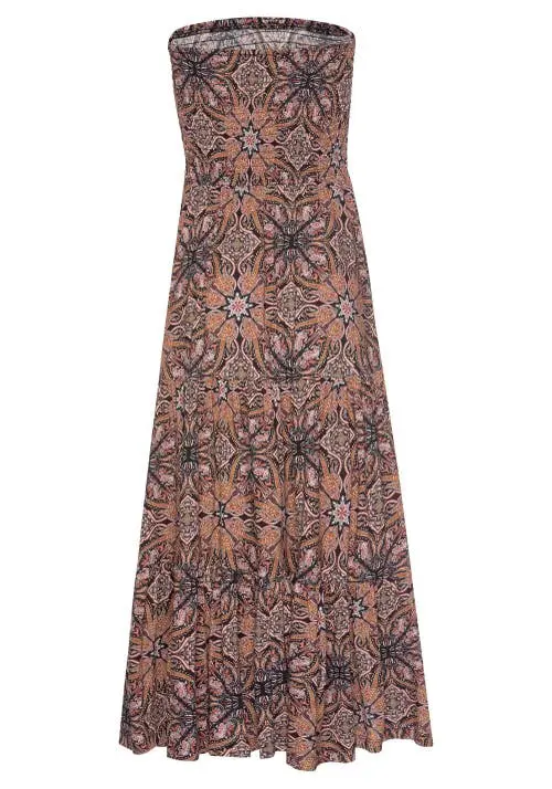 LASCANA Smocked Convertible Maxi Dress
