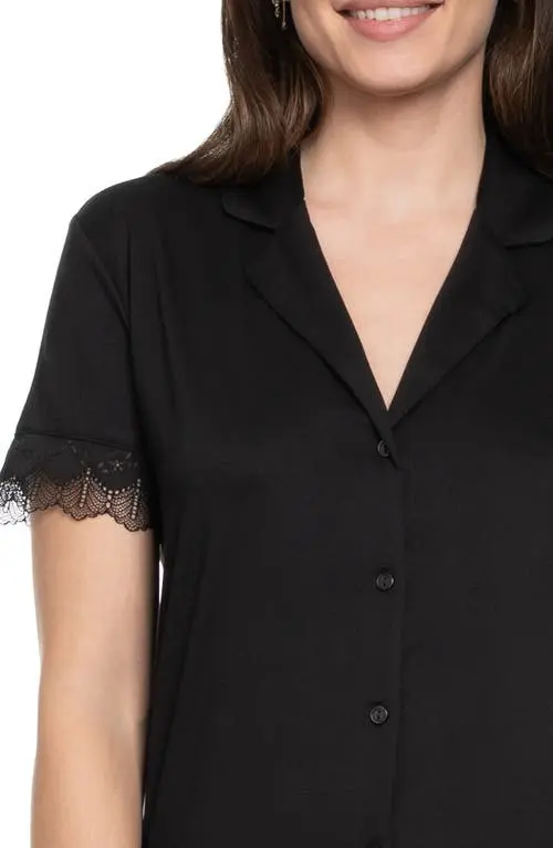 IN BLOOM BY JONQUIL Sevilla Short Pajamas - Black