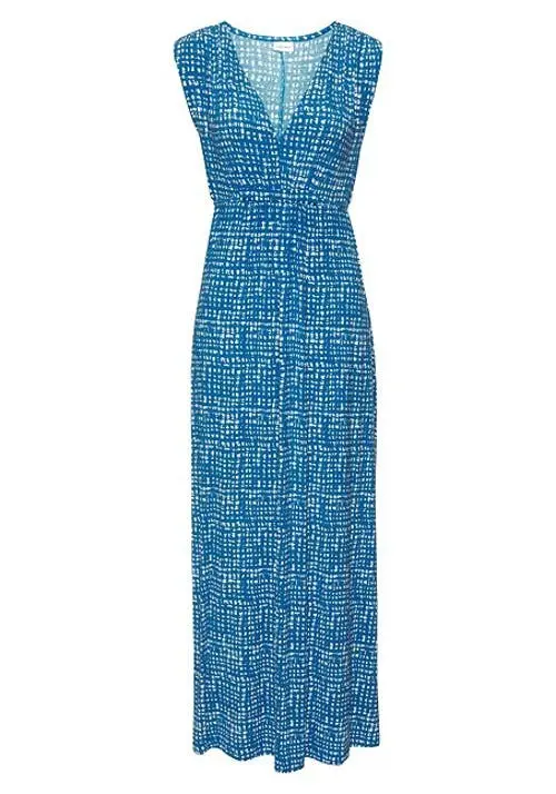 LASCANA Printed V-neck Maxi Dress