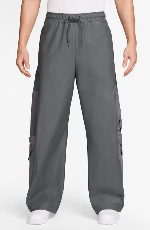 Nike Tech Wide-leg Pants - Iron Grey/pencil Point/black