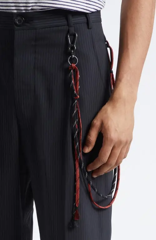 SONG FOR THE MUTE Pleated Loose Fit Striped Pants