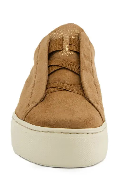 Paul Green Dante Slip-on Sneaker - Nut Suede