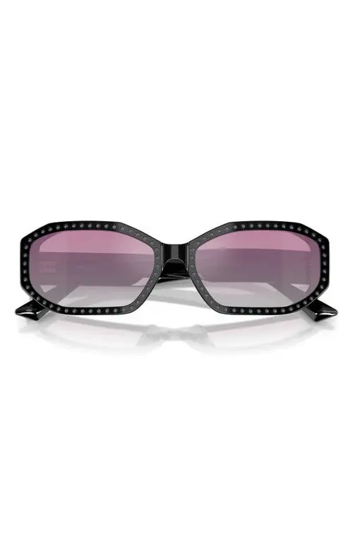 JIMMY CHOO 56mm Oval Sunglasses